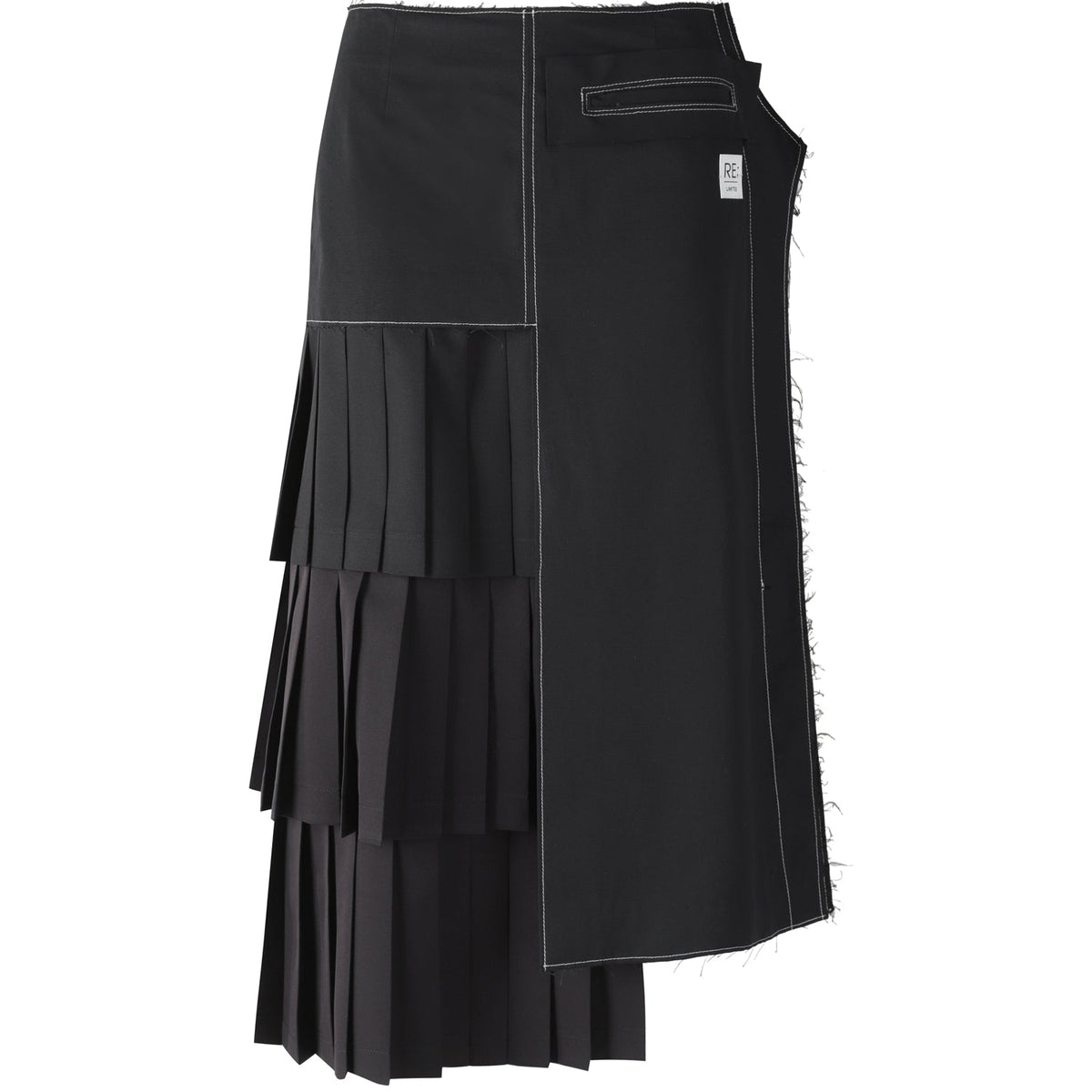Unbalanced Pleated Skirt – CIRCULAR LIBRARY