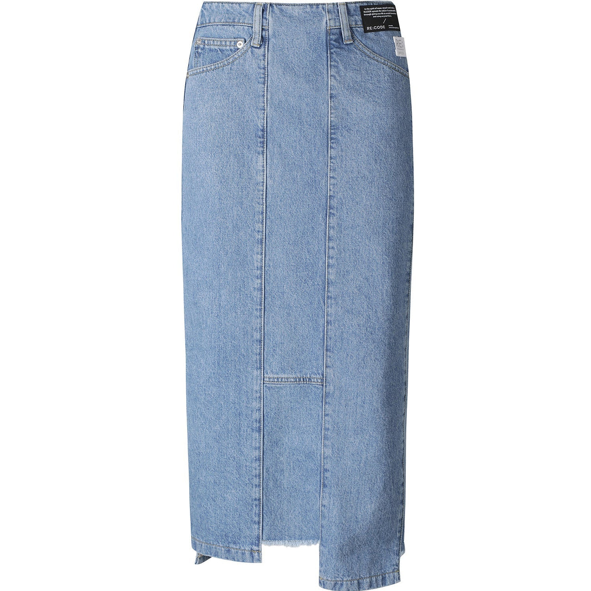 Denim cutting detail skirt – CIRCULAR LIBRARY